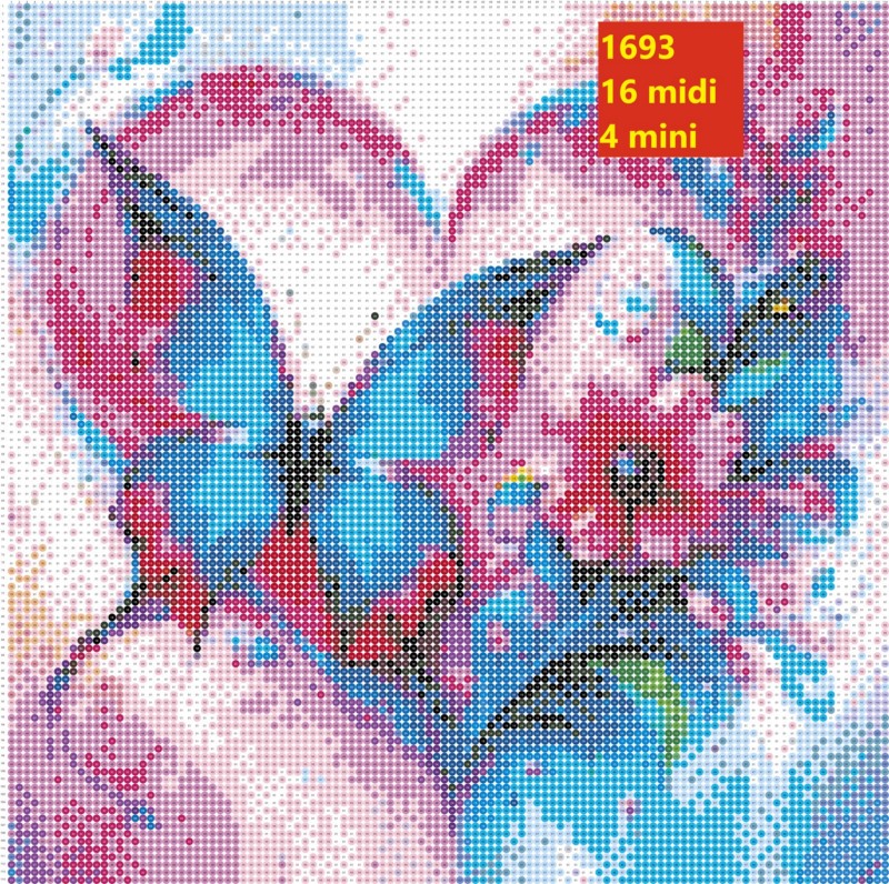 Sommerfulge | GRATIS Hama mønster