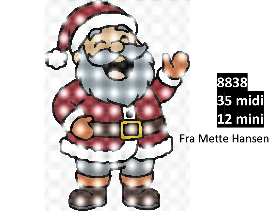 Julemand | Jul | GRATIS Hama mønster